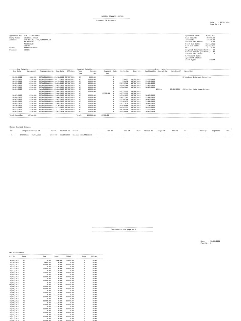 Saida Vali Sk Statement | PDF | Financial Services | Private Sector