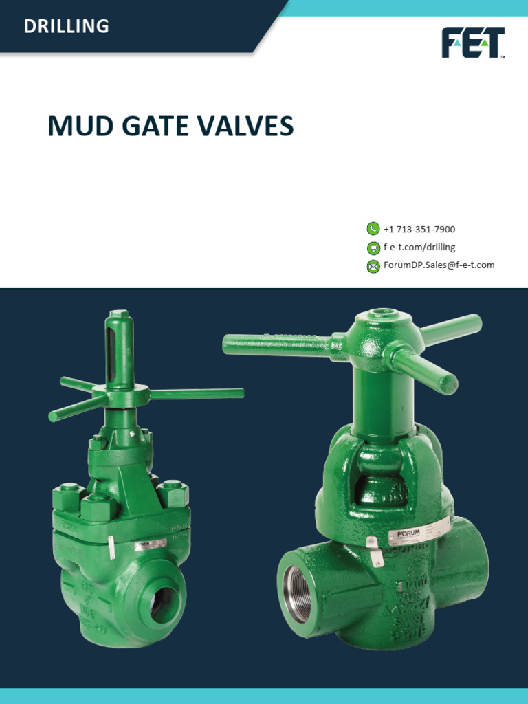 Mud Line Gate Valve Catalog 2023 | PDF | Valve | Mechanical Engineering