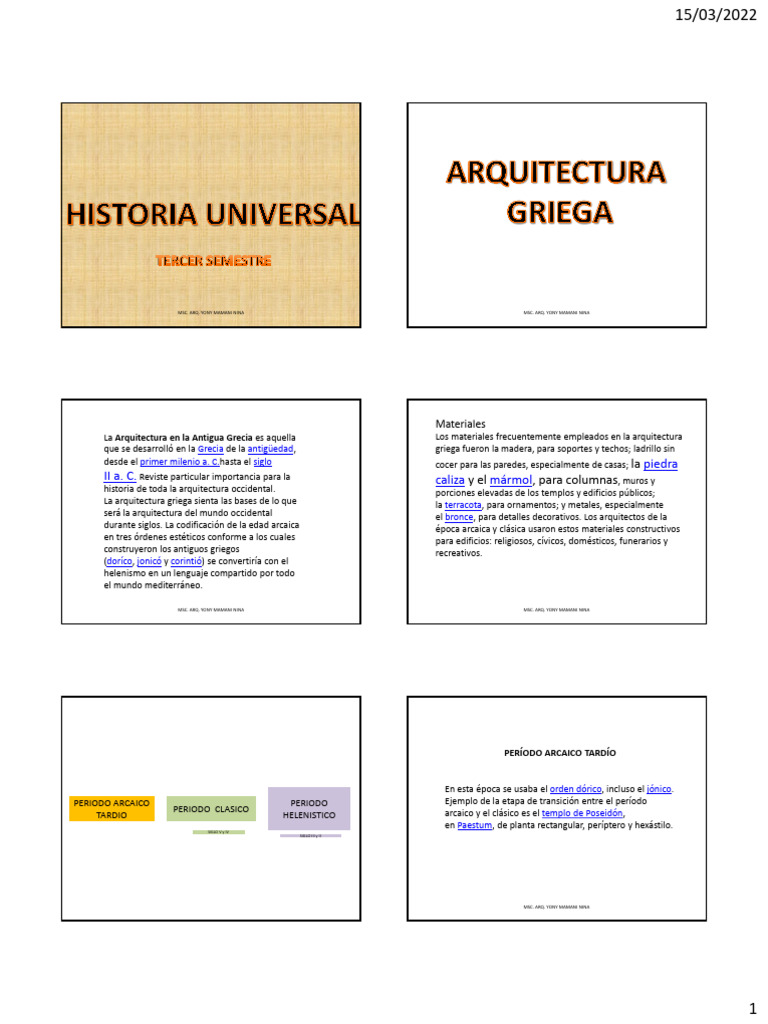 Arq Griega | PDF | Antigua Grecia | Antiguedad clasica