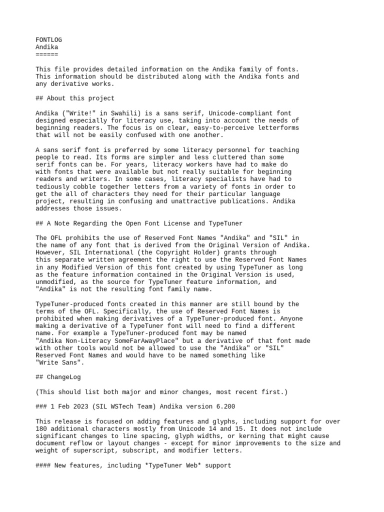 FONTLOG | PDF | Typefaces | Typography