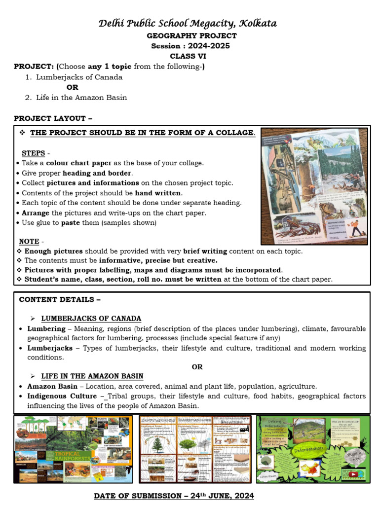 Class 6 - Geography Project | PDF