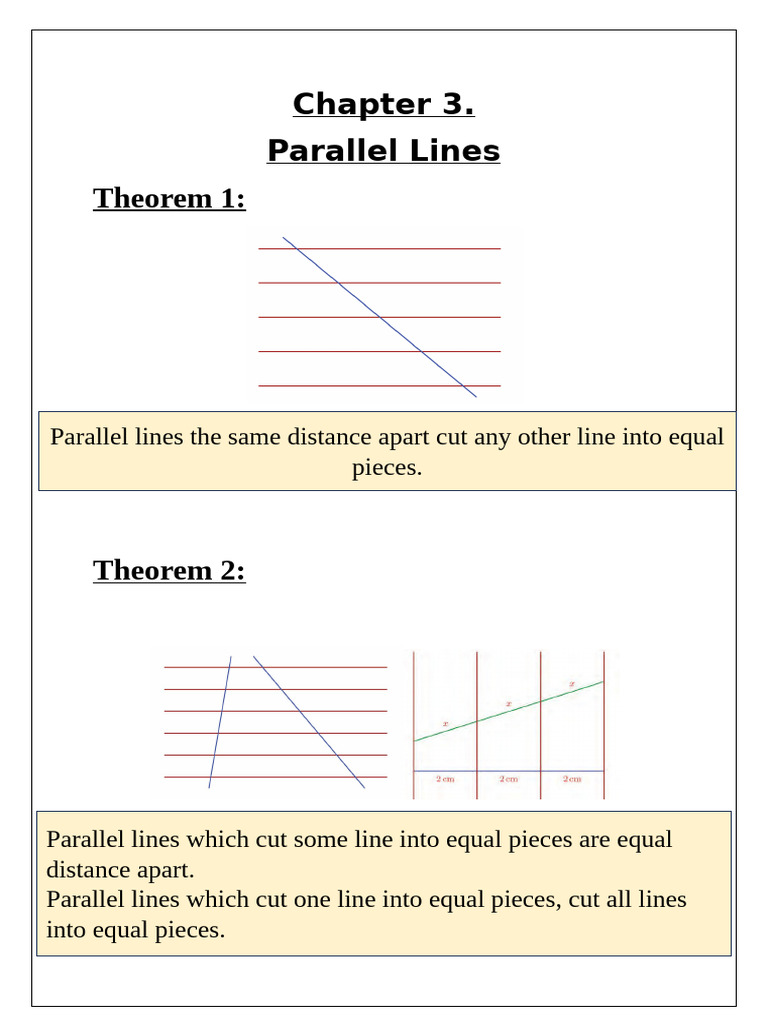 Chapter 3. Parallel Lines | PDF