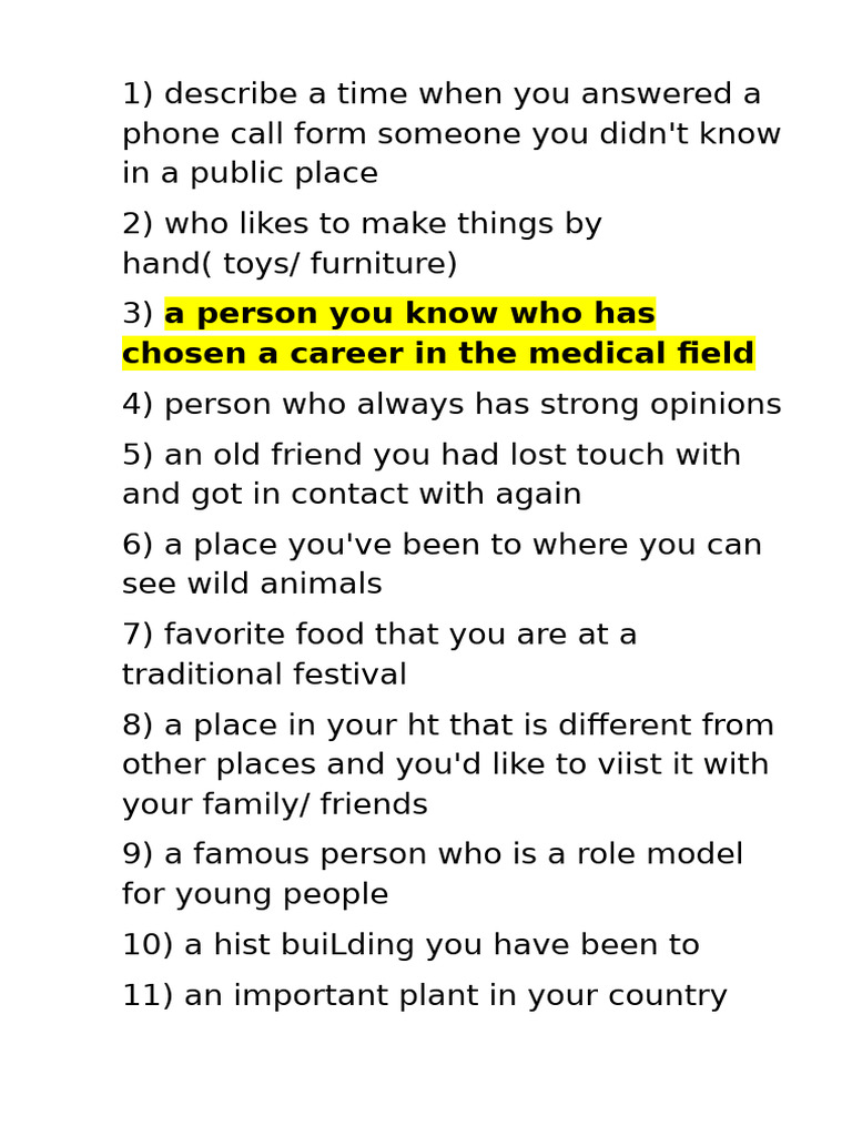 Speaking Part PEOPLE-1 | PDF | Thought | Opinion