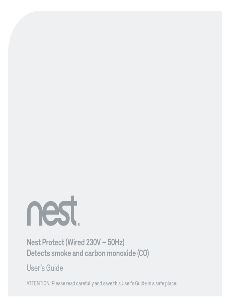 Nest Protect (Wired 230V) User S Guide UK | PDF | Electrical Connector ...