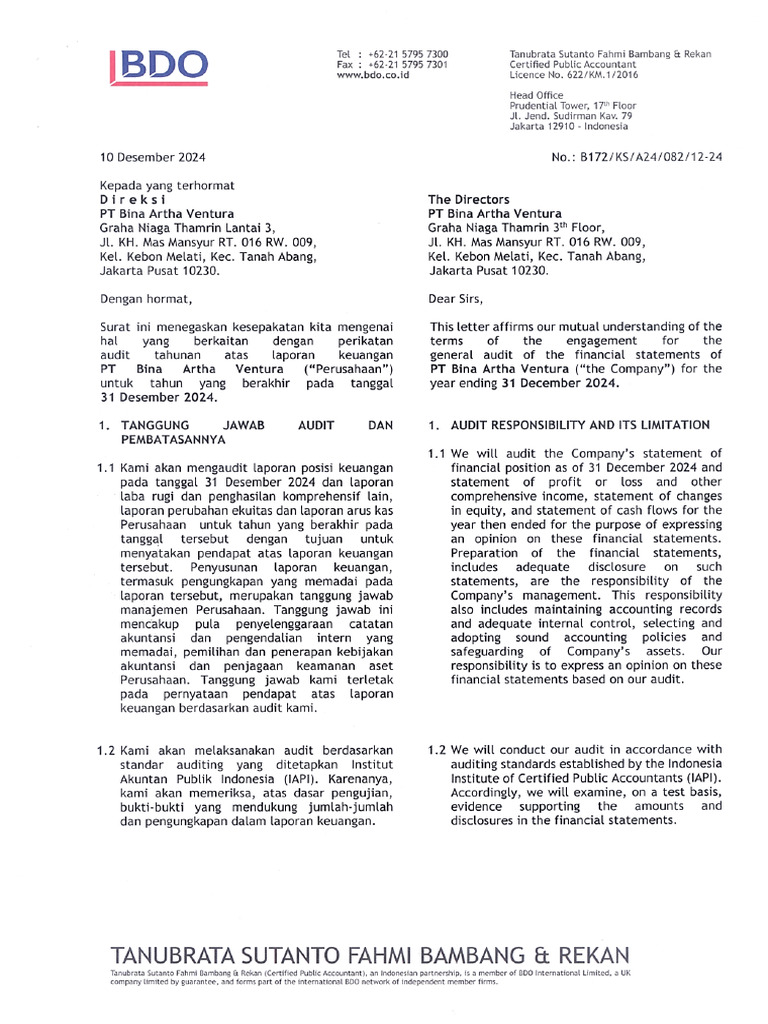 EL BDO Audit FY 2024 Signed | PDF