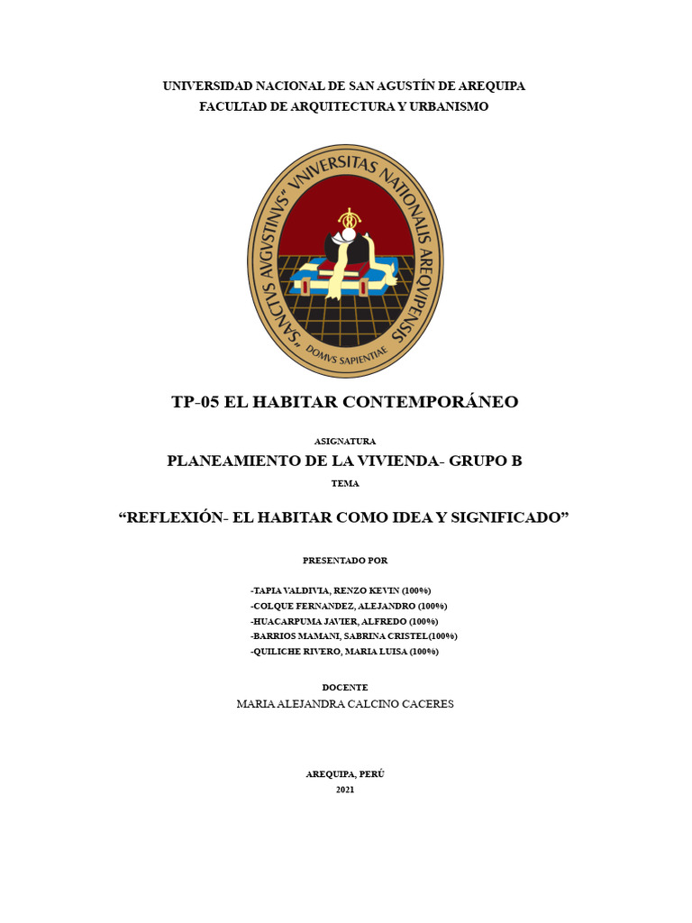 G5-Análisis Del Habitar Como Idea y Significado | PDF