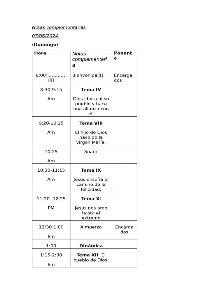Notas Complementarias | PDF