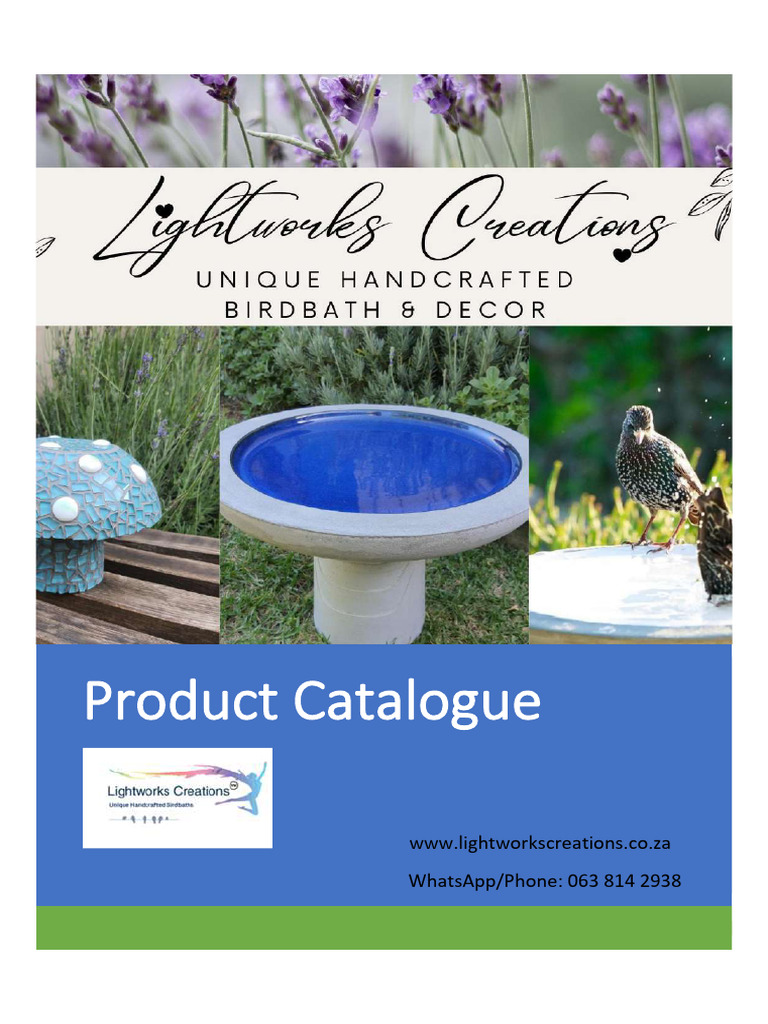 17 Birdbath Catalogue Lightworks Creations | PDF