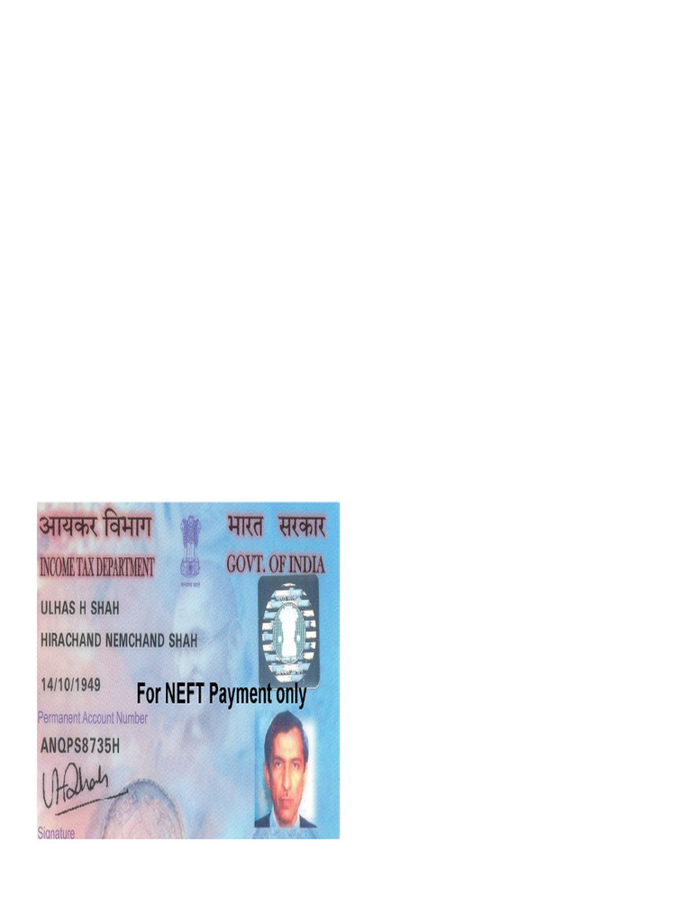 Pan Card PDF | PDF
