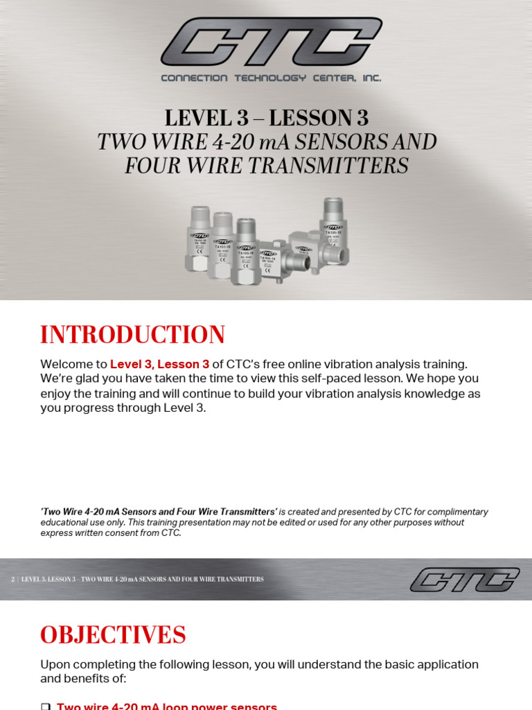CTC Training Level 3 Lesson 3 | PDF | Transmitter | Sensor
