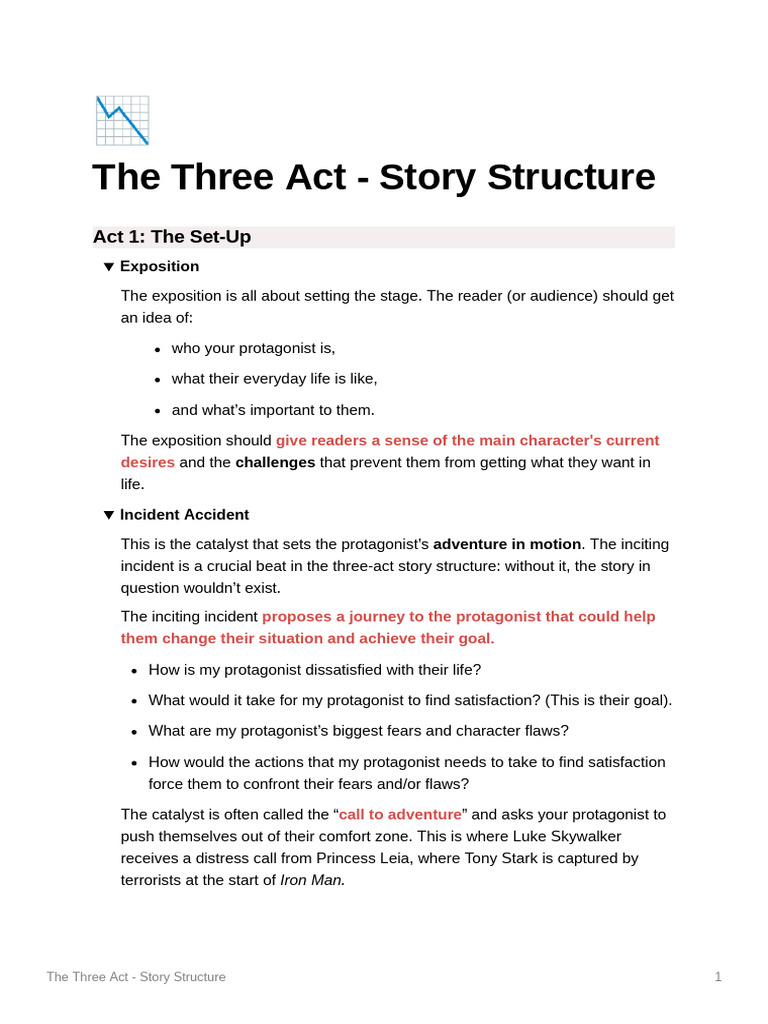 The Three Act Story Structure Pdf Dorothy Gale Tin Woodman