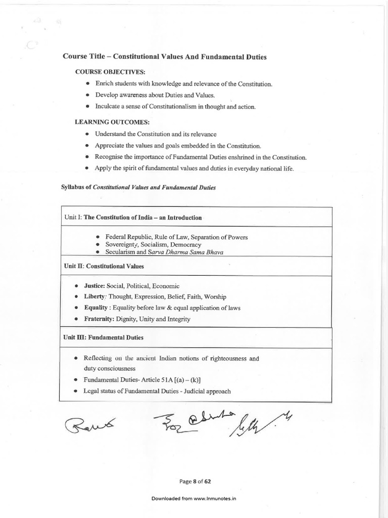 VAC Sem2 Syll | PDF