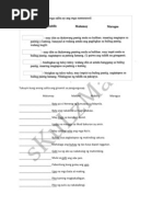 Tayutay Worksheet | PDF