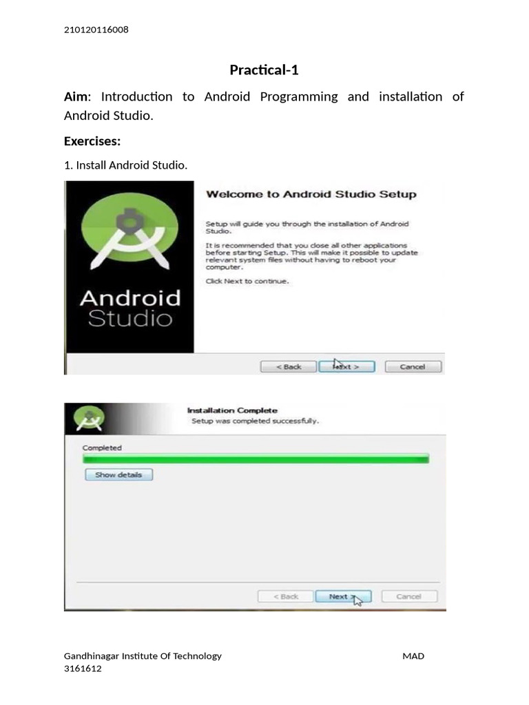 MAD Exercises | PDF | Android (Operating System) | Computer Programming