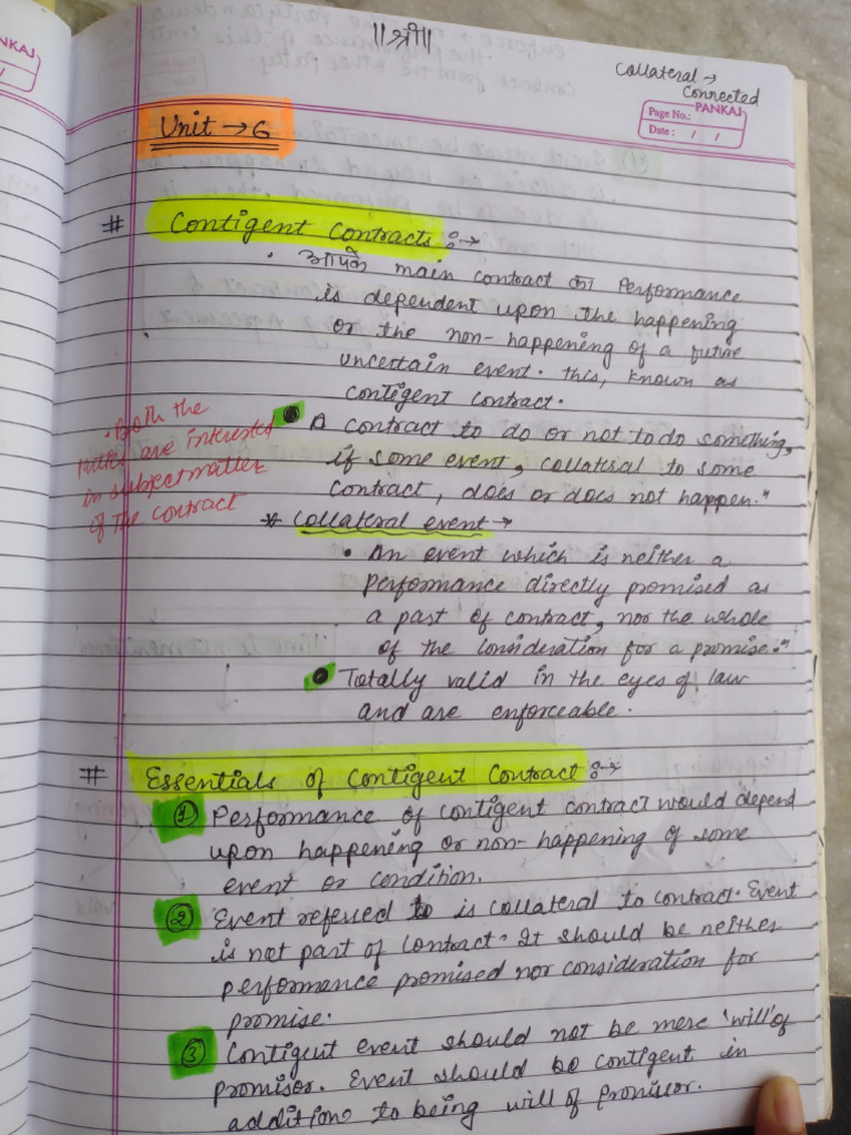 Contingent & Quasi Contract | PDF