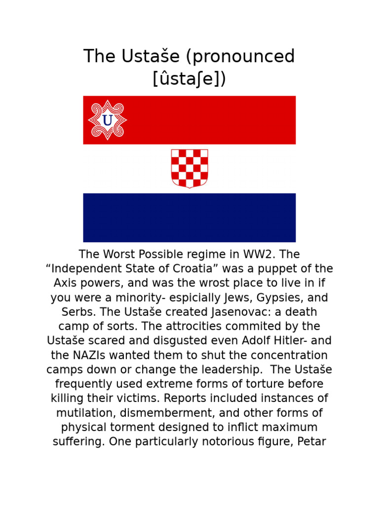 The Ustaše | PDF