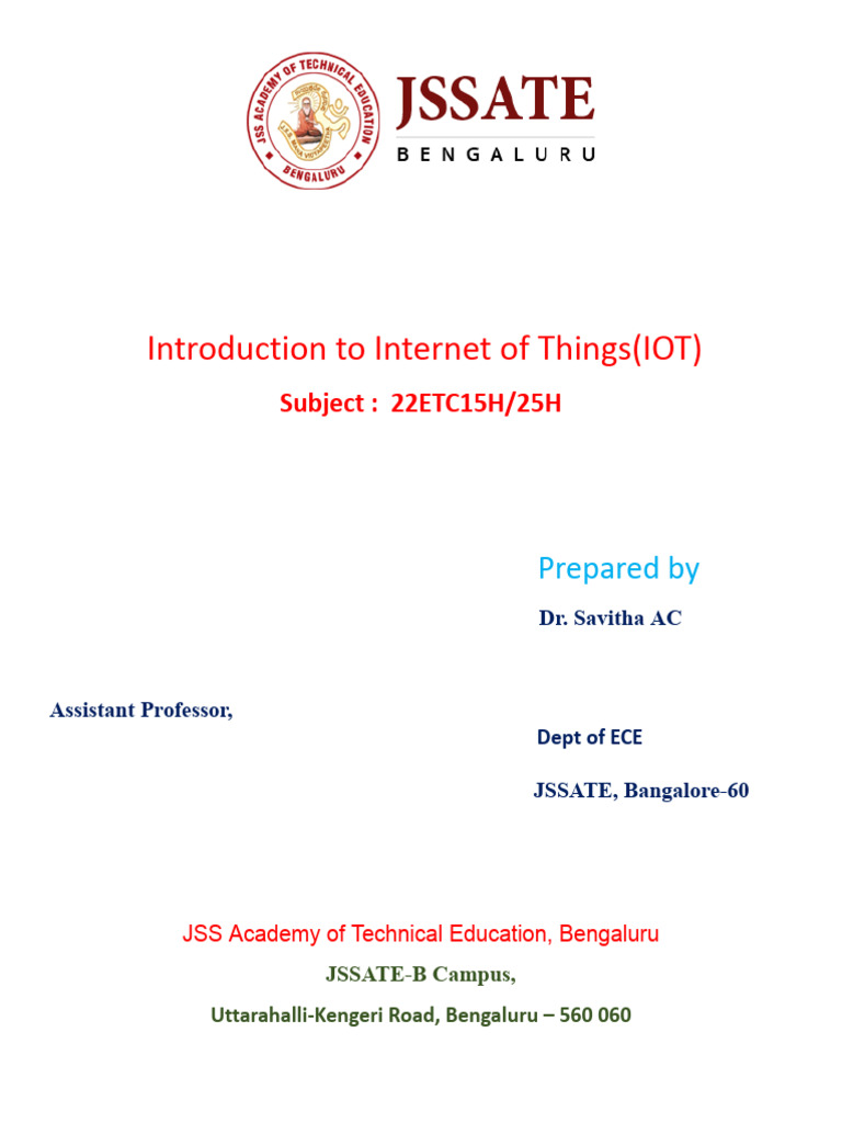 IoT Module 3 Notes SAC.docx | PDF | Network Topology | Internet Of Things