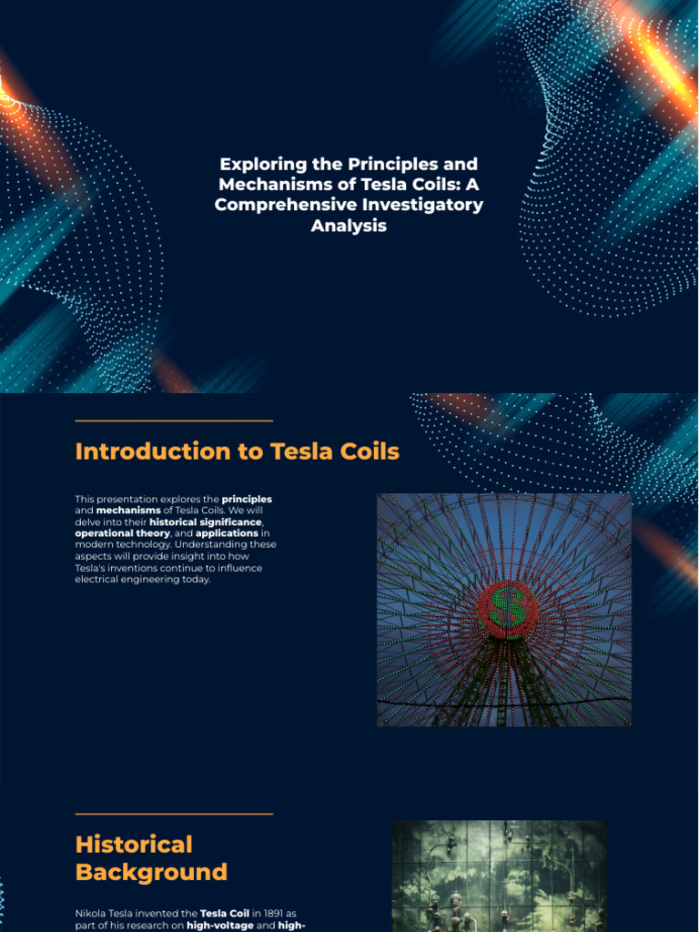 Slidesgo Exploring The Principles and Mechanisms of Tesla Coils A ...