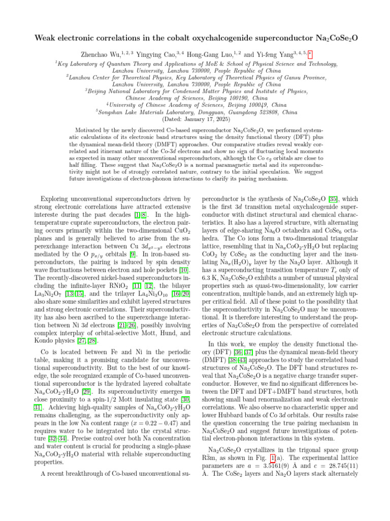 Weak Electronic Correlations | PDF | Molecular Orbital | Density Functional Theory