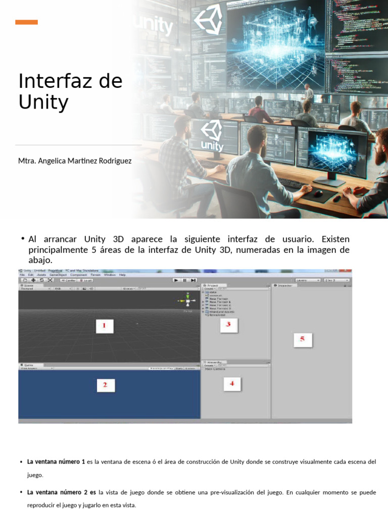 Interfaz de Unity | PDF | Unidad (motor de juego) | Ventana (informática)