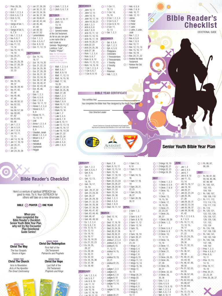 PSA Bible Readers Checklist | PDF | Bible Content | Religious Texts