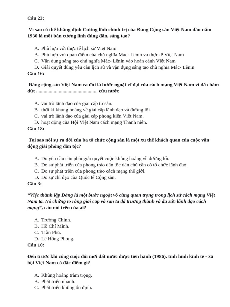 95 NĂM LỊCH SỬ DCSVN 4 | PDF