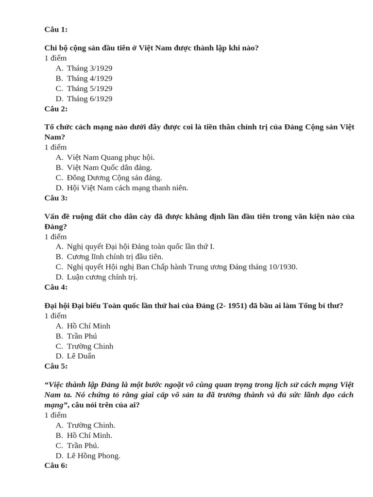 95 NĂM LỊCH SỬ DCSVN 1 | PDF