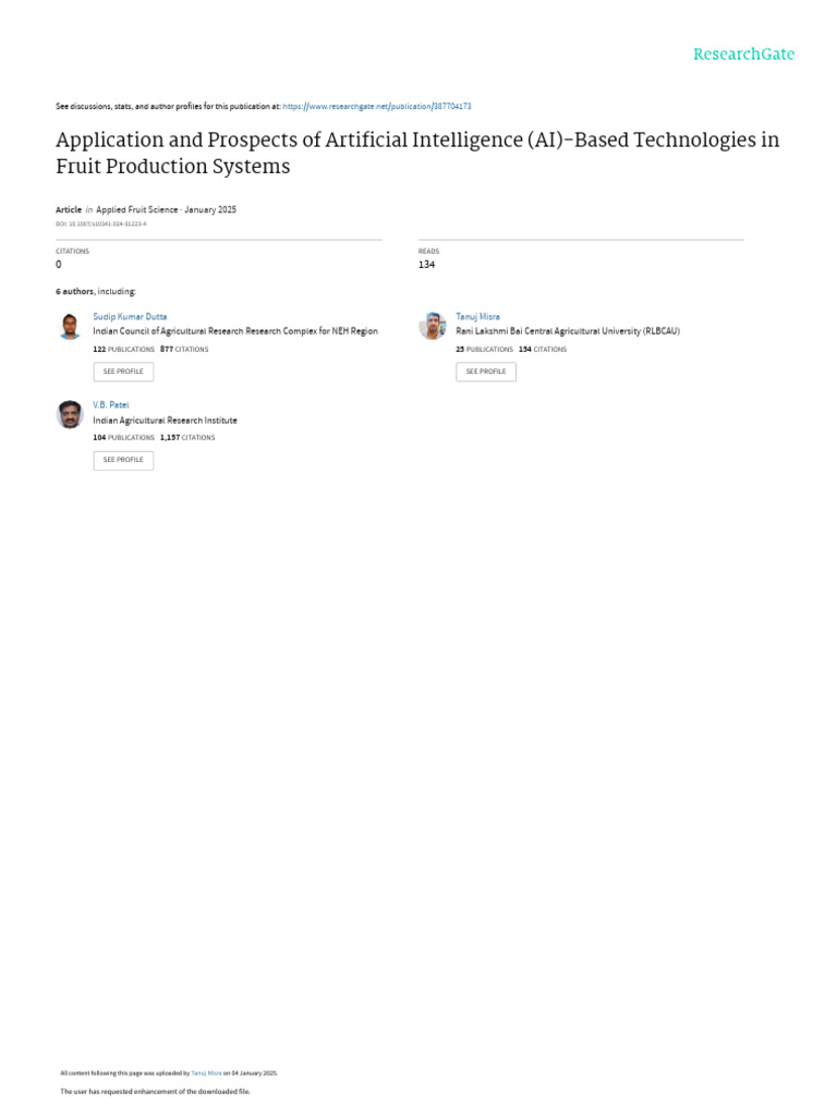 Application and Prospects of Artificial Intelligen | PDF