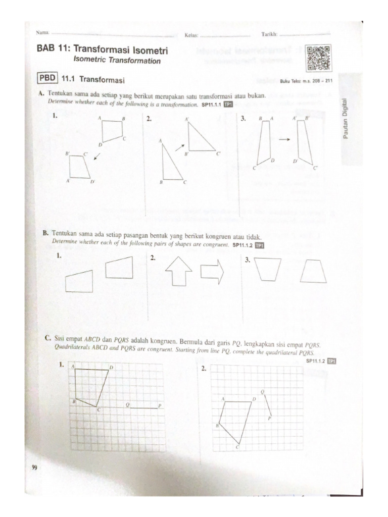 BAB 11 Transformasi Isometri | PDF