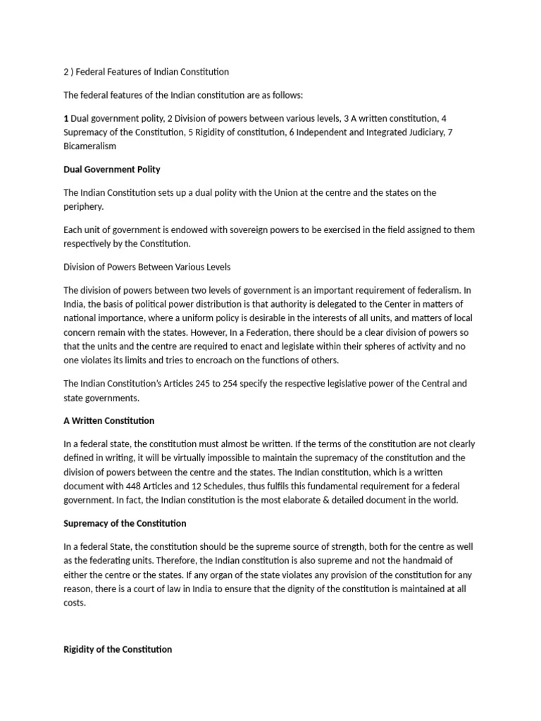 IC 2 | PDF | Constitution | Separation Of Powers
