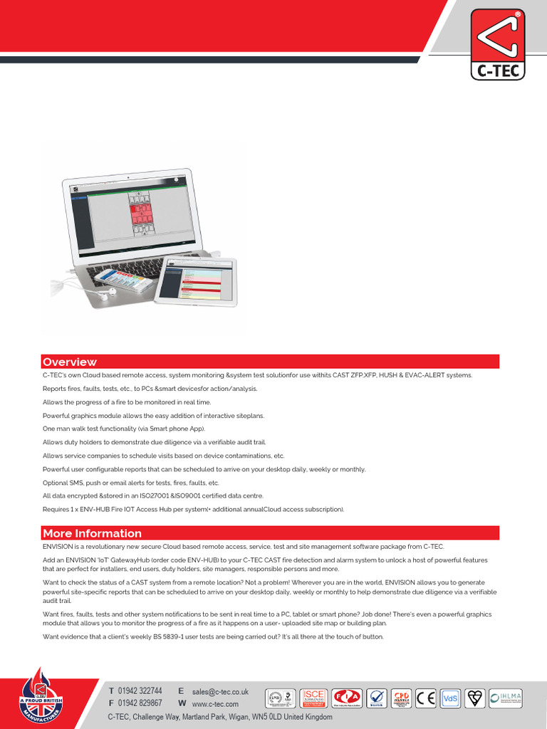 CTEC - ENV-HUB Datasheet 2021-07-14 | PDF | Internet Of Things | Mobile App