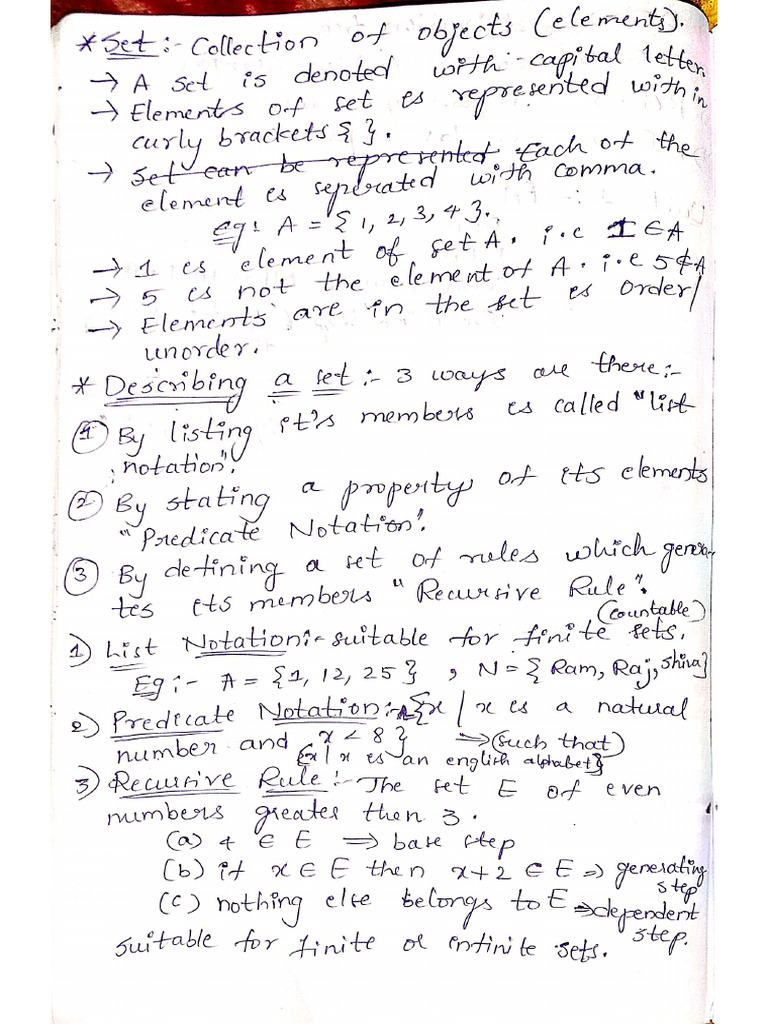 2-Module 1 - Mathematical Preliminaries - Set and Set Operations-14!12!2024 | PDF