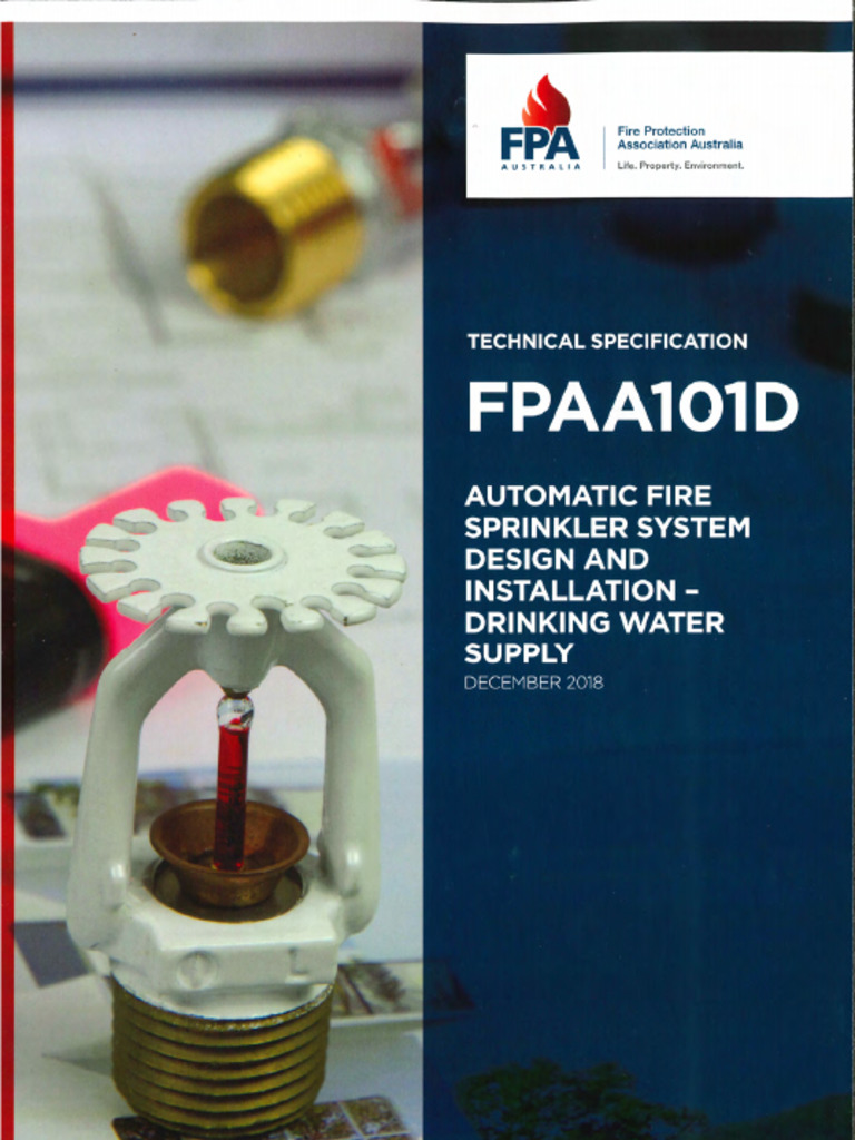 FPAA101D - AFS System Design & Install - Drinking Water Supply | PDF