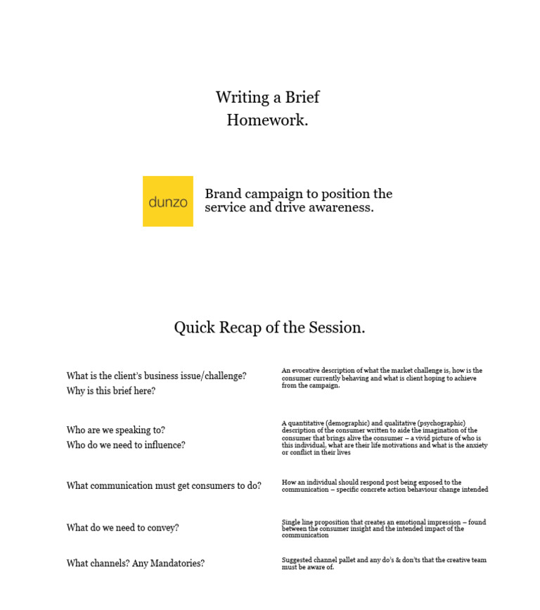 How To Brief - Recap+Homework - 040518 | PDF