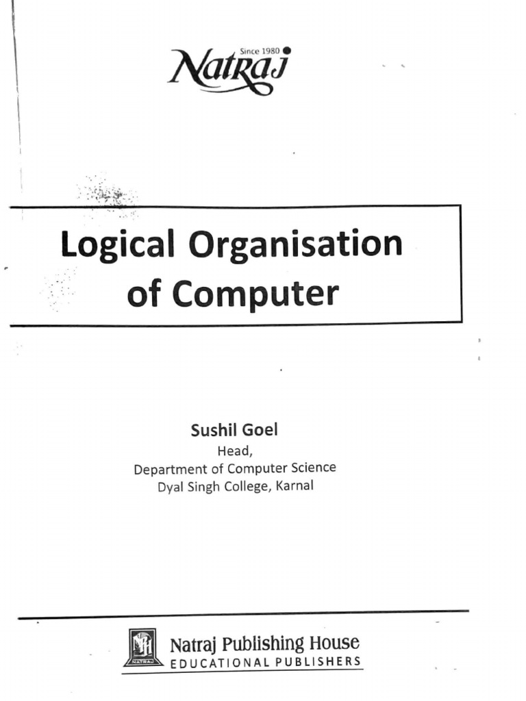 Logical Organisation by Sushil-Goel 241002 195842 | PDF