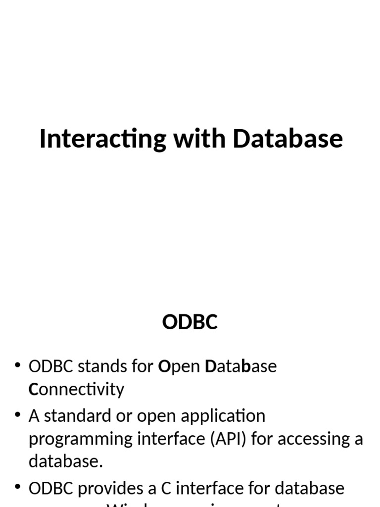 Interacting With Database | PDF | Databases | Computer Programming