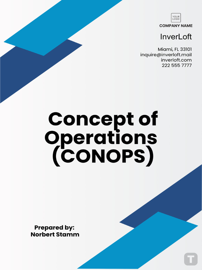 Concept of Operations (CONOPS) Template | PDF