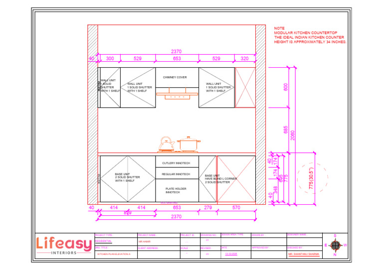 MR - Aamir Kitchen Layout Plan Ev A | PDF | Home | Building Engineering