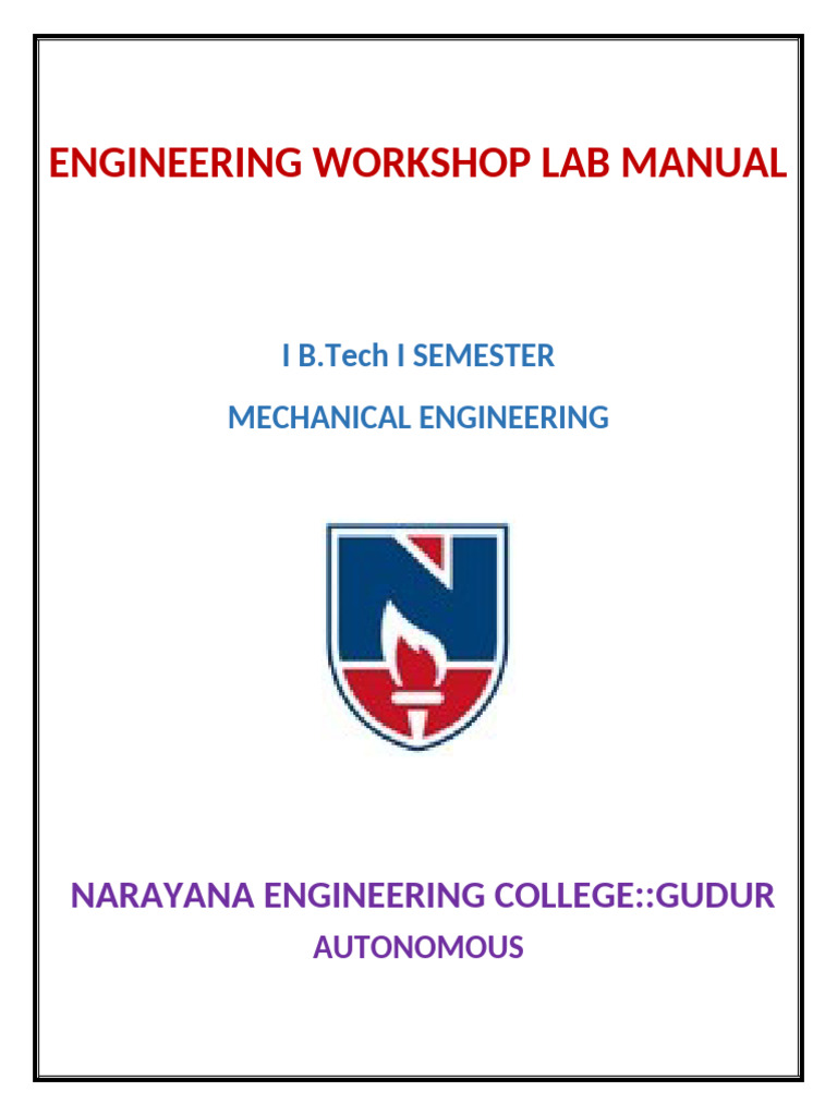 ENGINEERING WORKSHOP-NEW | PDF | Construction | Welding