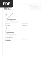 Motion Graph Worksheet Answer Key | PDF