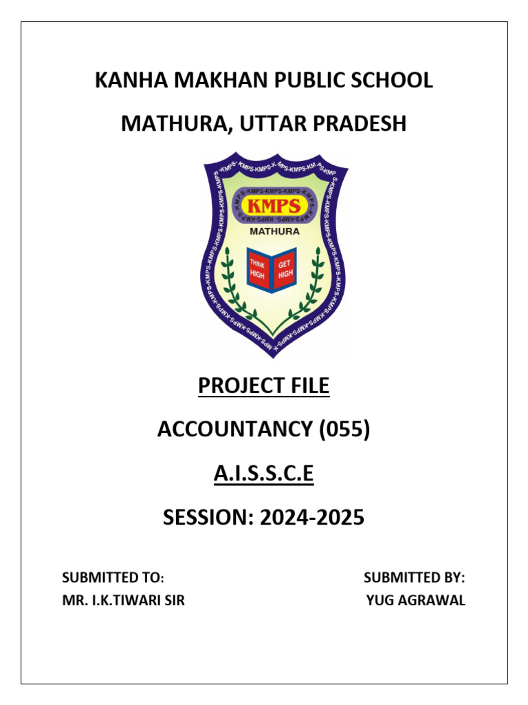 Accountancy Project 2024-25 | PDF