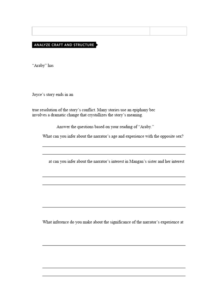 Analyze Craft and Structure - Narrative Structure PDF | PDF
