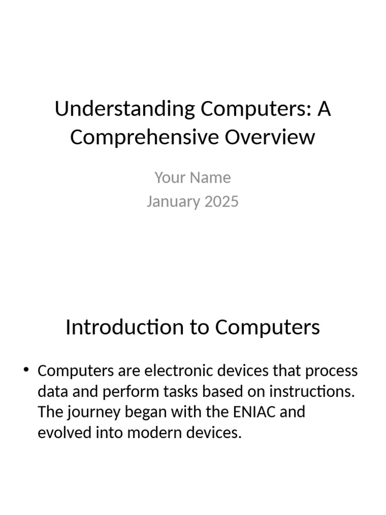 Understanding_Computers_Presentation | PDF