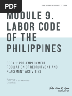 REGULATION OF RECRUITMENT AND PLACEMENT ACTIVITIES Art. 25 To 39 of The Labor Code | PDF ...