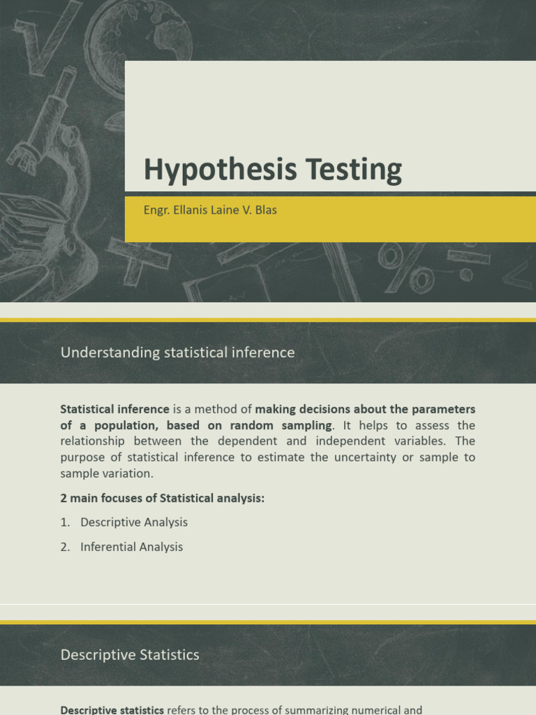 LESSON 9 HYPOTHESIS TESTING (1) | PDF | Statistics | Null Hypothesis