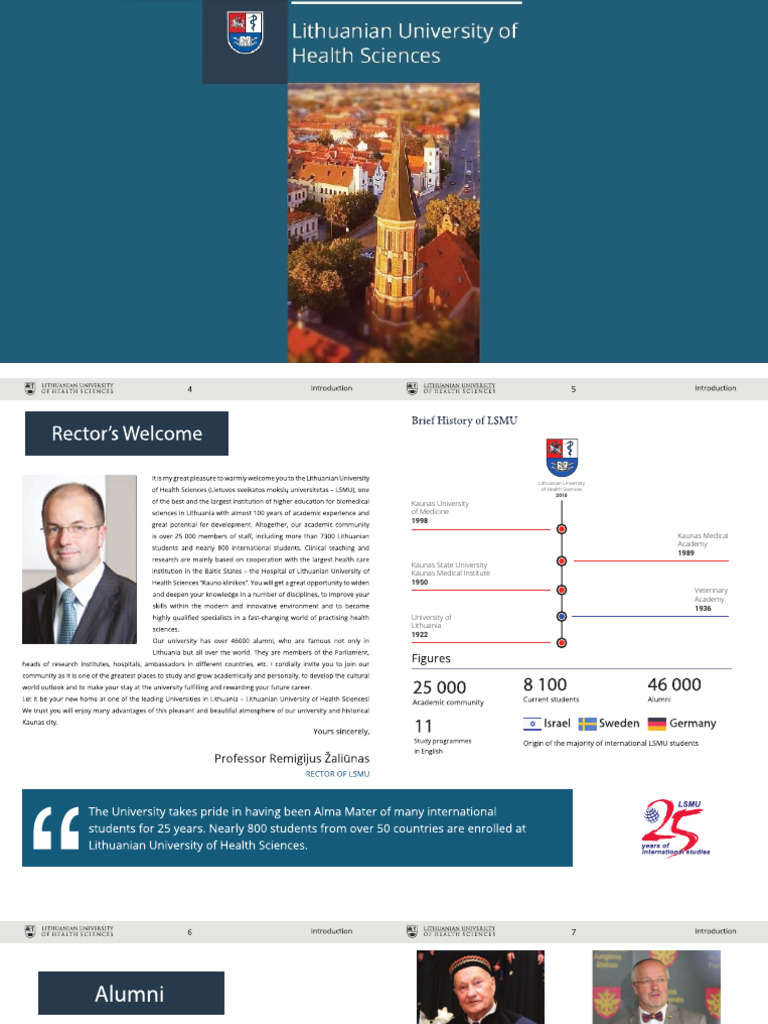 Lithuania Brochure - LSMU | PDF