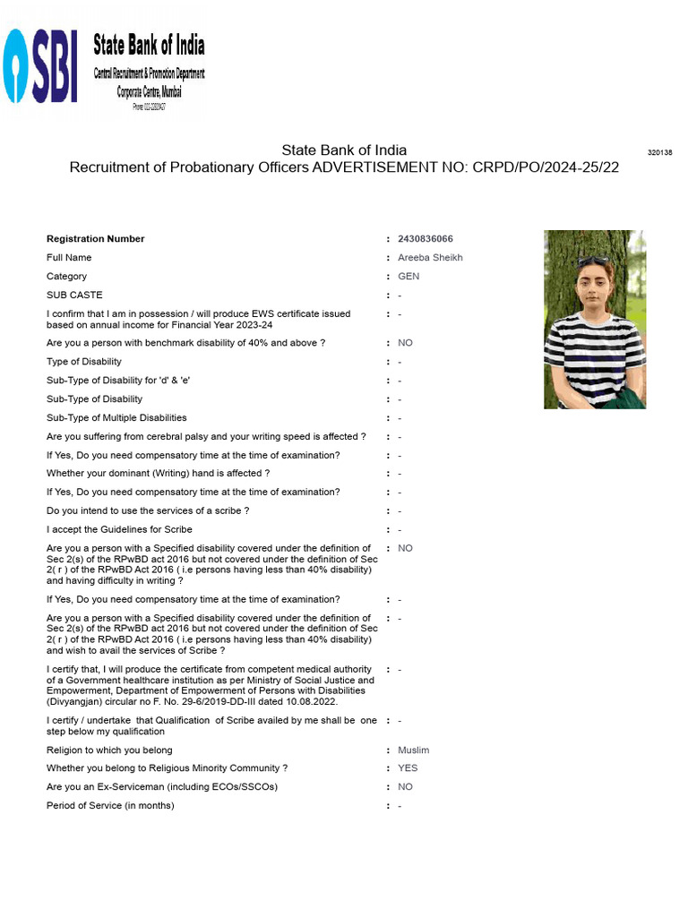 Recruitment of Probationary Officers ADVERTISEMENT NO - CRPD - PO ...