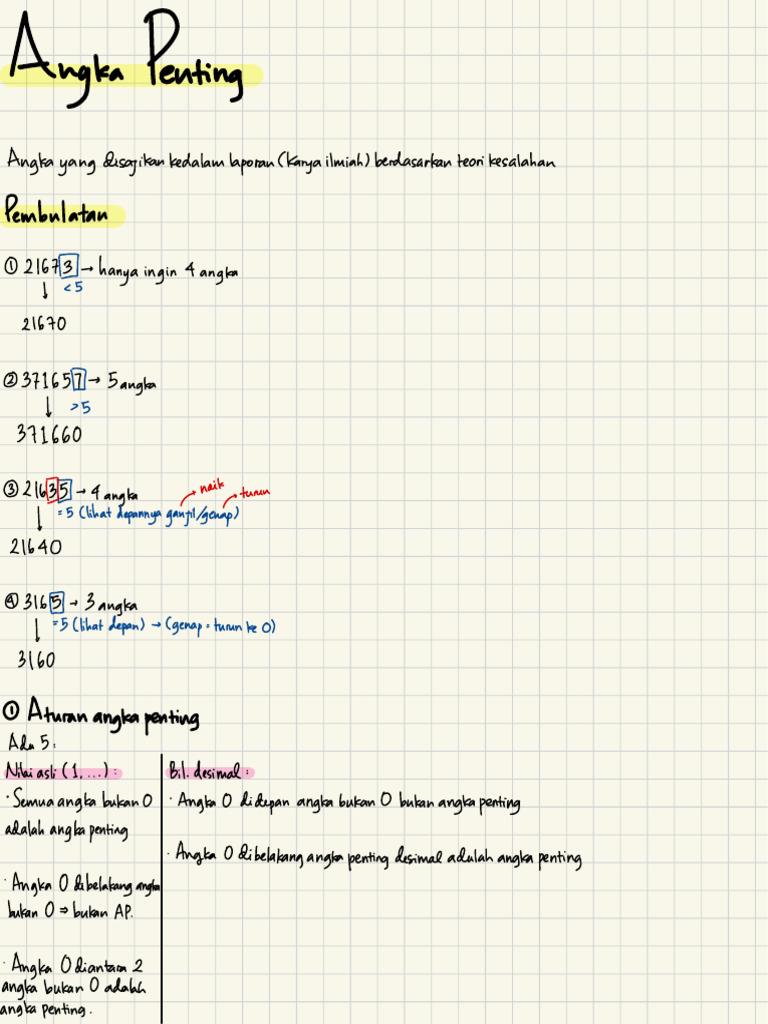 angka penting | PDF