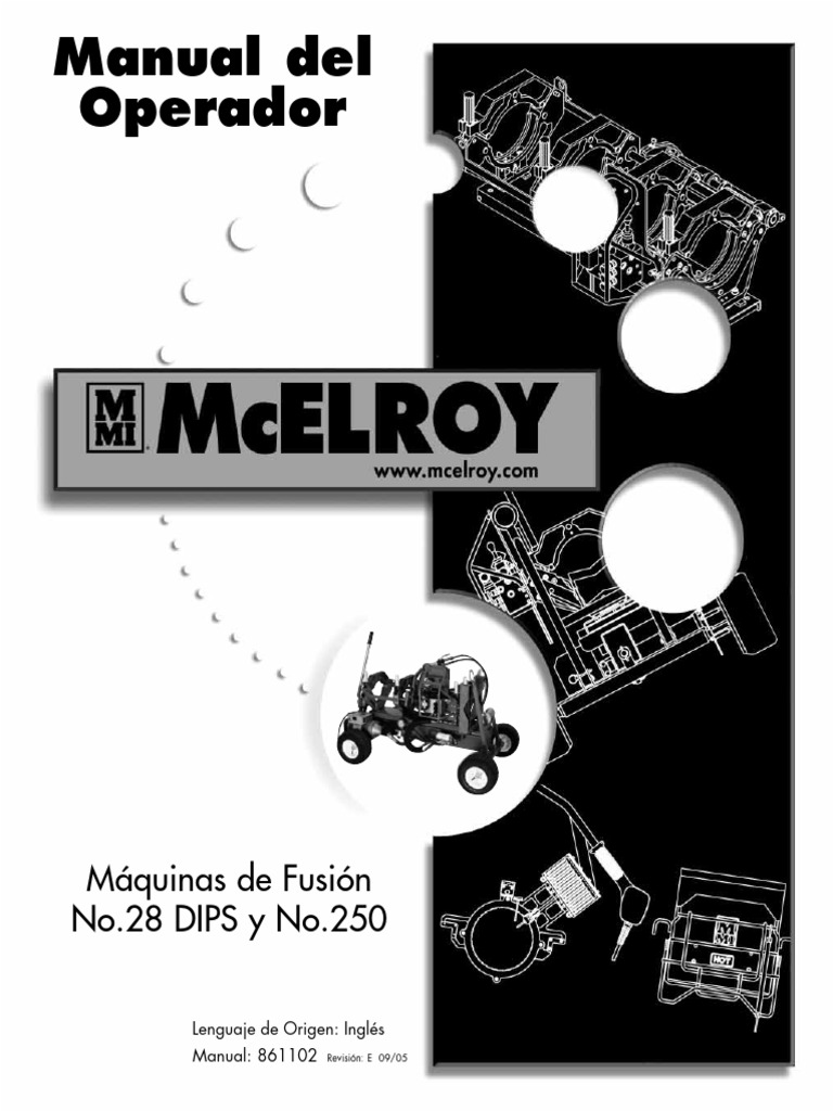 Manual de Operación Máquina McElroy 28 | PDF | Bomba | Derritiendo