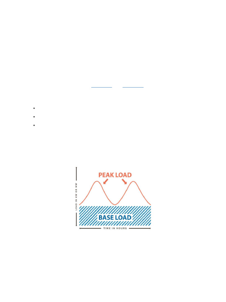 Base Load and Peak Load | PDF | Power Station | Electricity